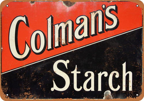 Colman's Starch Metal Sign