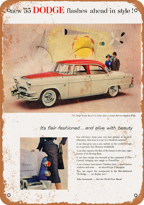 1955 Dodge Metal Sign