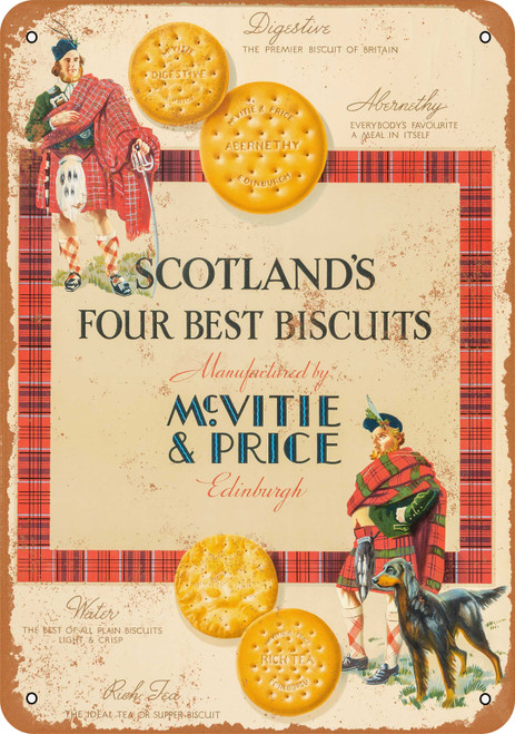 McVitie & Price Scottish Biscuits Metal Sign