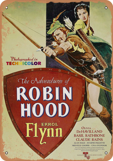 Adventures of Robin Hood (1938) Metal Sign