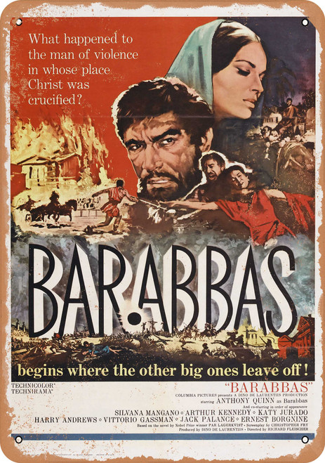 Barabbas (1962) Metal Sign