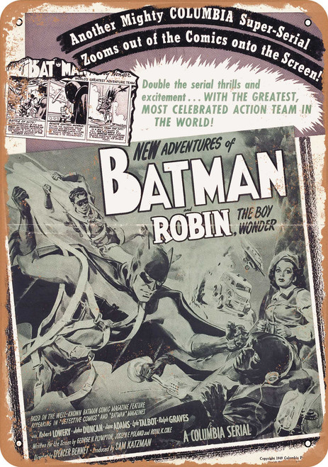 Batman and Robin (1949) 1 Metal Sign