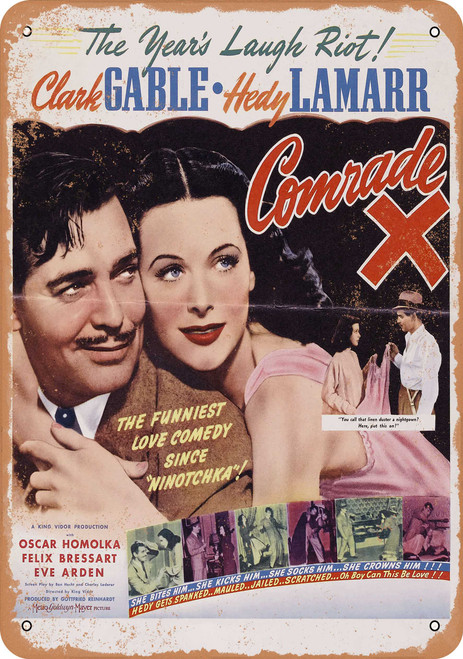 Comrade X (1940) Metal Sign