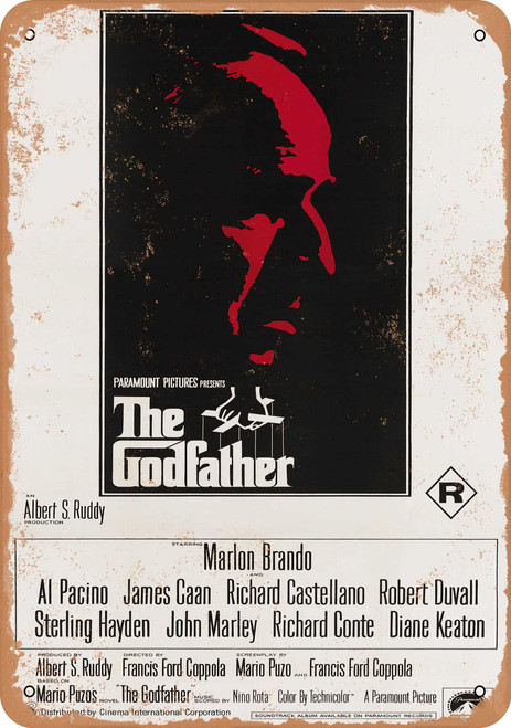 Godfather (1972) 3 Metal Sign