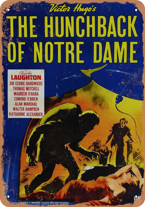 Hunchback of Notre Dame (1939) Metal Sign