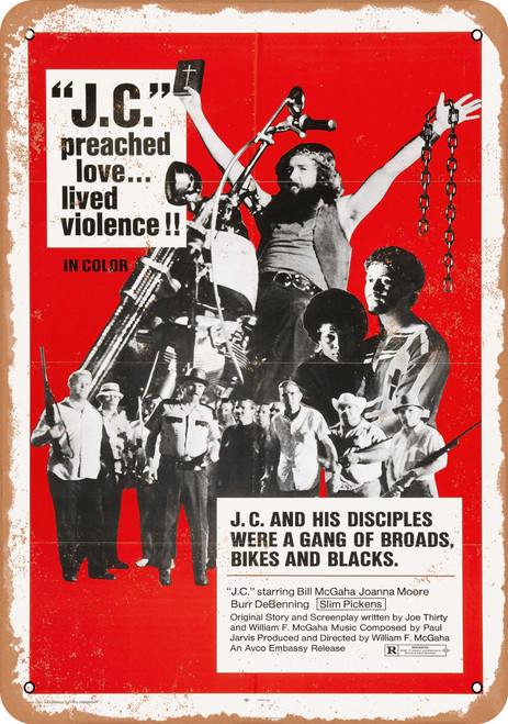 J.C. (1972) Metal Sign
