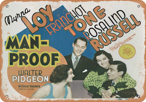 Man-Proof (1938) Metal Sign