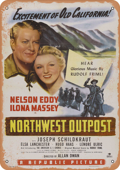 Northwest Outpost (1947) Metal Sign