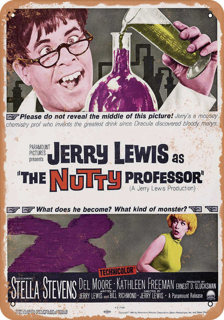Nutty Professor (1963) Metal Sign