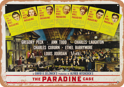 Paradine Case (1947) 1 Metal Sign