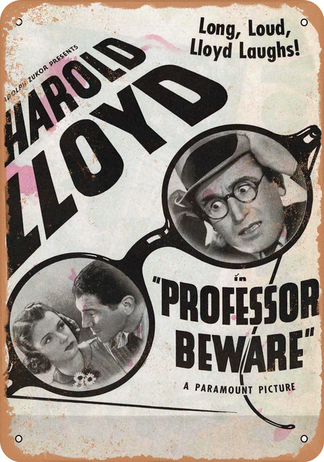 Professor Beware (1938) 4 Metal Sign