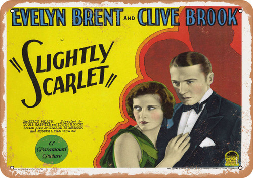 Slightly Scarlet (1930) Metal Sign