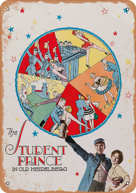 Student Prince in Old Heidelberg (1927) Metal Sign