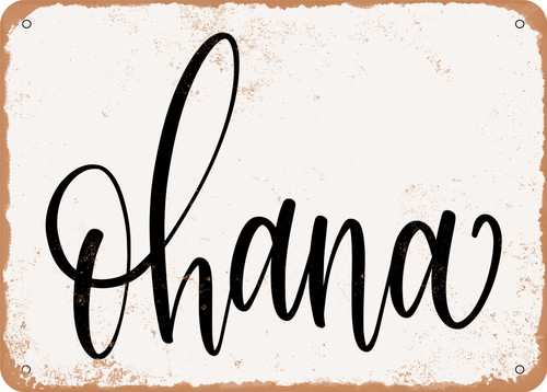 Ohana Metal Sign