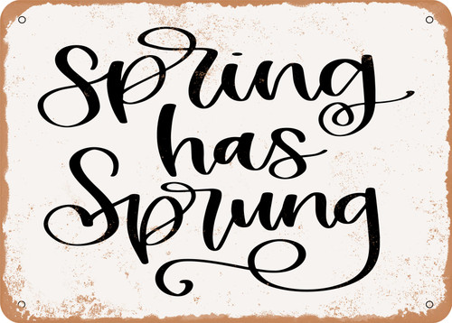 Spring Has Sprung - 3 Metal Sign