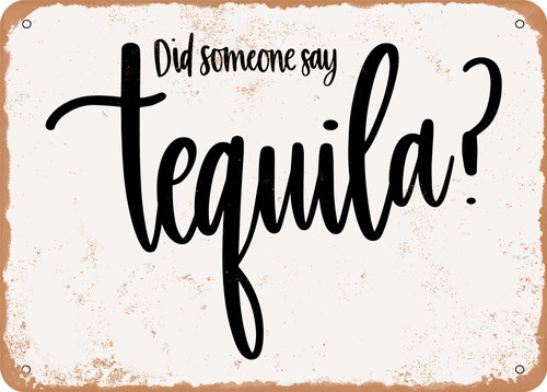 Tequila Metal Sign