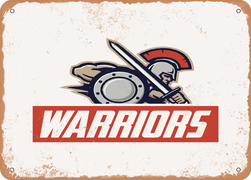 Warriors - 4 Metal Sign