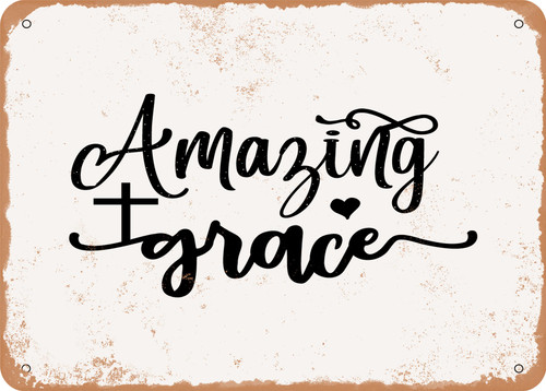 Amazing Grace Metal Sign