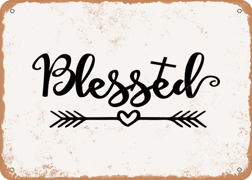 Blessed - 2 Metal Sign