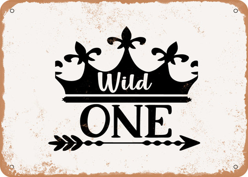 Wild One - 3 Metal Sign