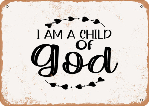 I Am a Child of God - 2 Metal Sign