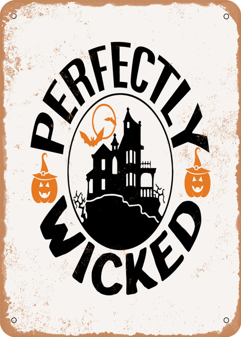 Perfectly Wicked - 4 Metal Sign