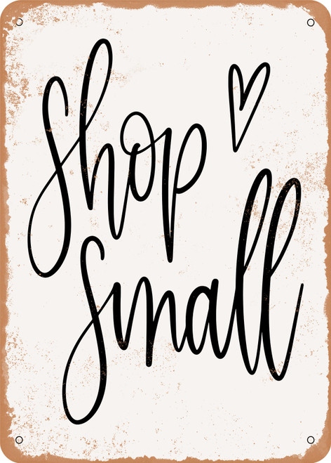 Shop Small Metal Sign