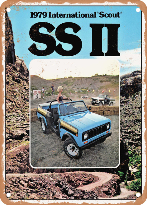 1979 International Scout SSII Vintage Ad Metal Sign