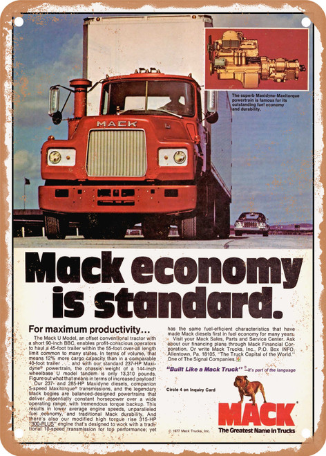 1977 Mack Truck U Model Conventional Tractor Mack Economy is Standard ...