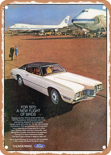 1970 Ford Thunderbird 2 Door Landau a New Flight of Birds Vintage Ad ...