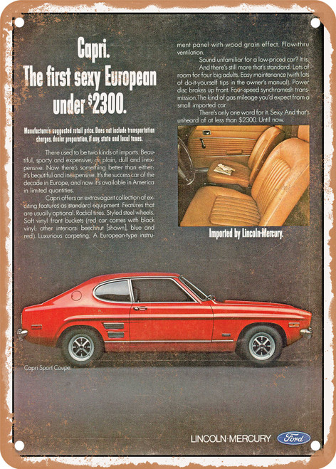 1970 Ford Capri Sport Coupe the First Sexy European Under 2300 Vintage ...