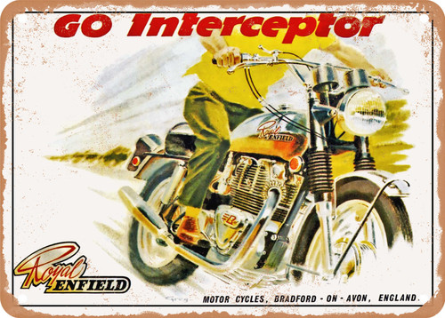 1968 Royal Enfield Interceptor II Go Interceptor Vintage Ad - 14x10 ...