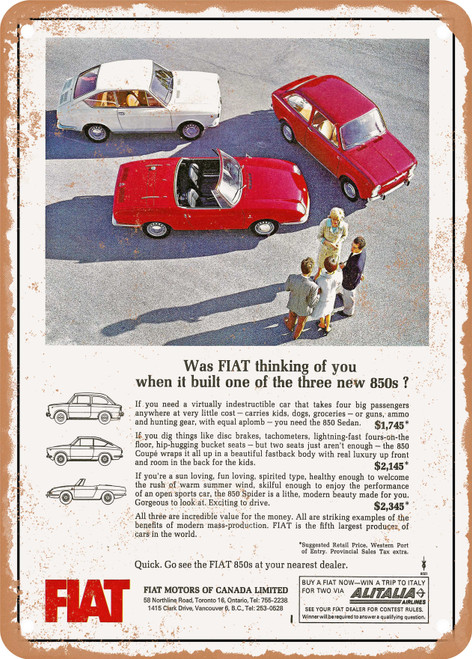 1966 Fiat 850 Was Fiat Thinking of You When It Built One of the Three ...