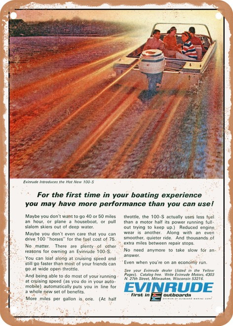 1966 Evinrude Introduces the How New 100 S For the First Time in Your ...