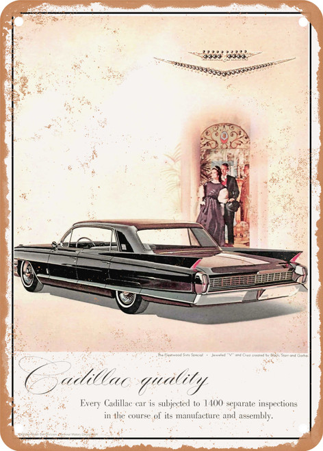 1962 Cadillac Fleetwood Sixty Special Cadillac Quality Vintage Ad Metal ...