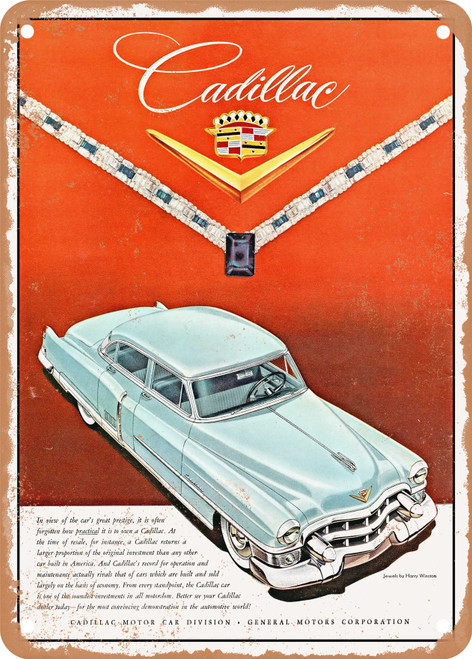 1953 Cadillac Fleetwood Sixty Special 2 Vintage Ad Metal Sign