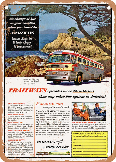 1952 Trailways Operates More Thru Buses Than Any Other Bus System in ...