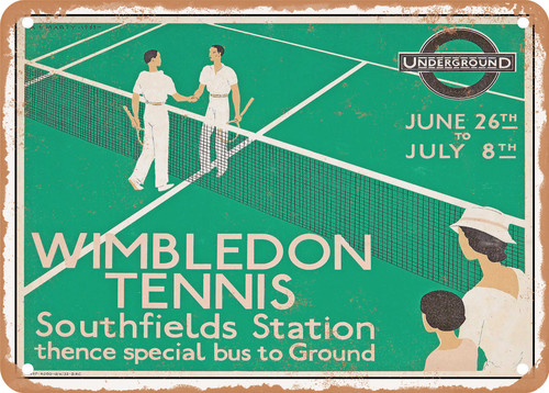 1933 Underground Wimbledon Tennis Southfields Station Vintage Ad ...
