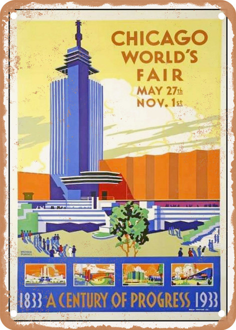 1933 Chicago Worlds Fair 1833 1933 A Century of Progress Vintage Ad ...