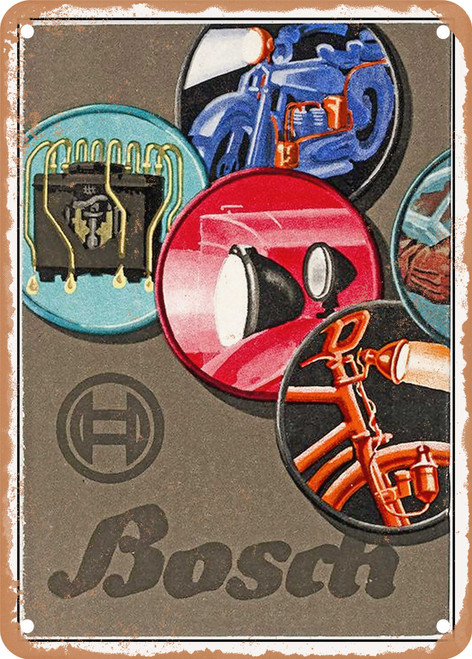 1925 Bosch Catalog Vintage Ad Metal Sign