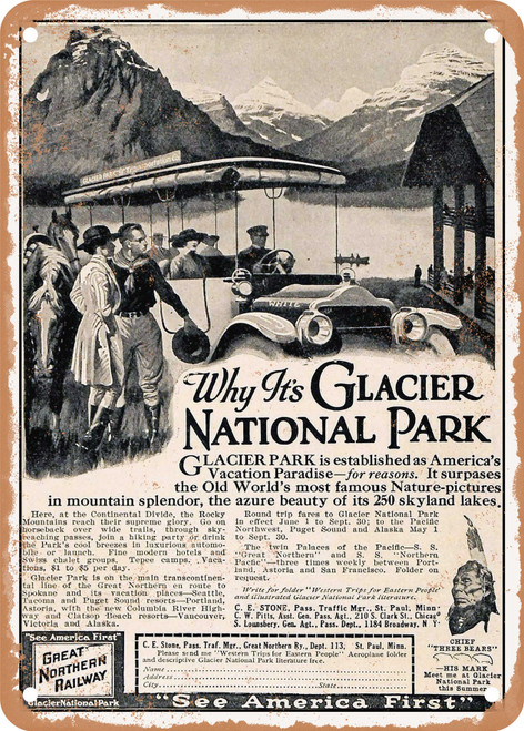 1914 Why Its Glacier National Park Great Northern Railway See America ...
