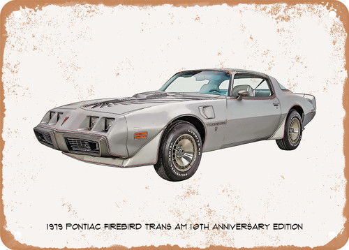 1979 Pontiac Firebird Trans Am 10th Anniversary Edition Oil Painting ...