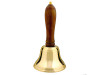Large Brass Christmas Hand Bell - Large Hand Bell