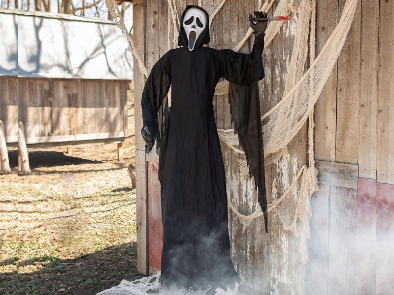 6 Ft Ghost Face Prop | Transform Your Haunted House with Spooky Elegance