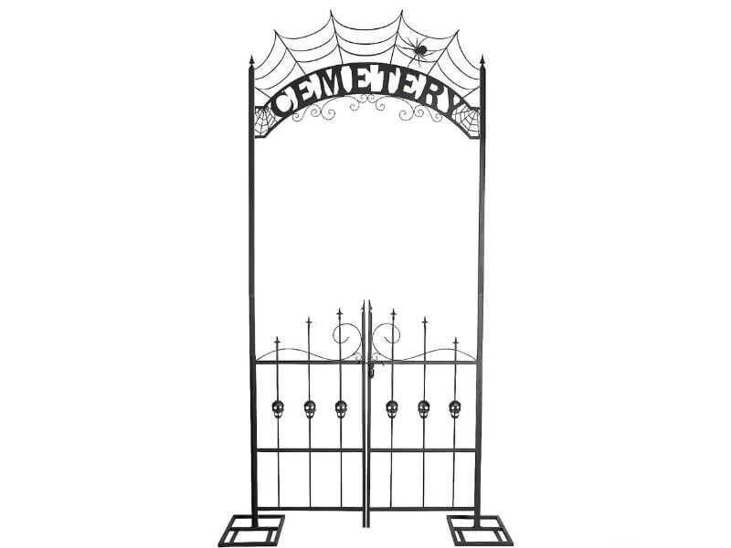 8.5Ft Cemetery Archway Gate Prop for Eerie Halloween Decor