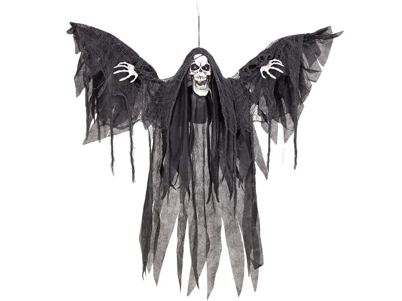 Animated Hanging Winged Reaper, 39 1/4" x 35 1/2"