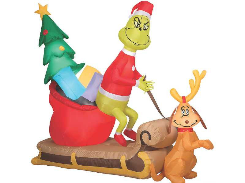 Inflatable Grinch and Max | Top Halloween Inflatables!
