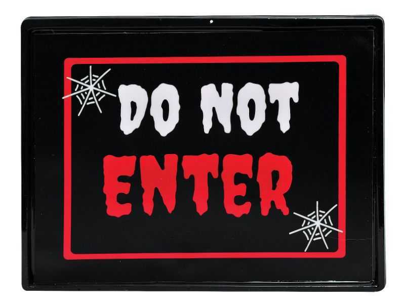 Light-Up Neon Do Not Enter Sign | Top Halloween Lighting
