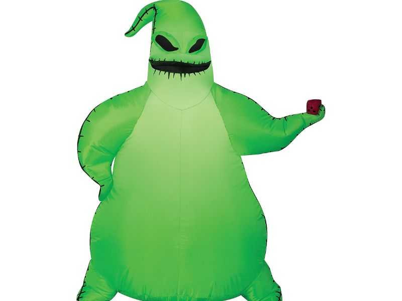 Green Oogie Boogie Inflatable - Spooky Fun for Halloween!