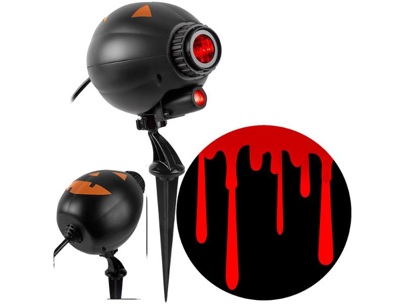 Cascading Red Blood Drip Projection Light | Halloween Decor